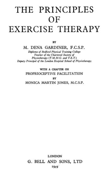  PDF The Principles Of Exercise Therapy Dena Gardiner PDF