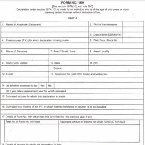 [PDF] Form 15H For PF Withdrawal PDF - Panot Book