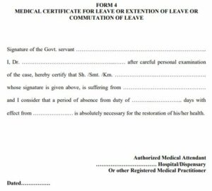 [PDF] Medical Leave Form Certificate PDF - Panot Book